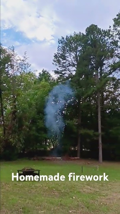 homemade firework - YouTube