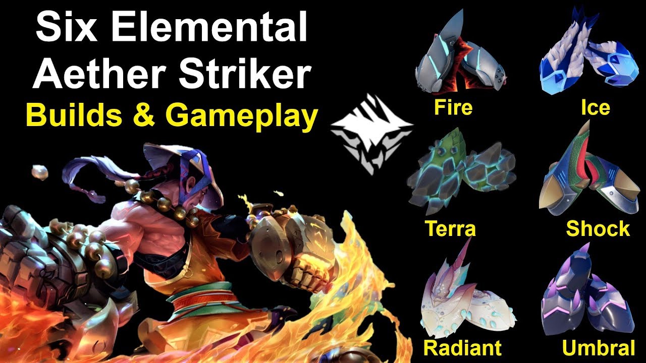 Six Elemental Aether Striker Builds & Gameplay - DAUNTLESS - YouTube