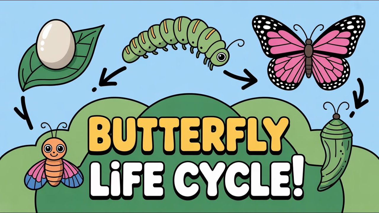 The Life Cycle of a Butterfly 🦋 || Complete Metamorphosis - YouTube