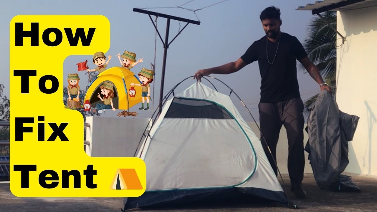 How to fix tent in easy way | Tent ⛺️ Setup | how to use travel tent ...