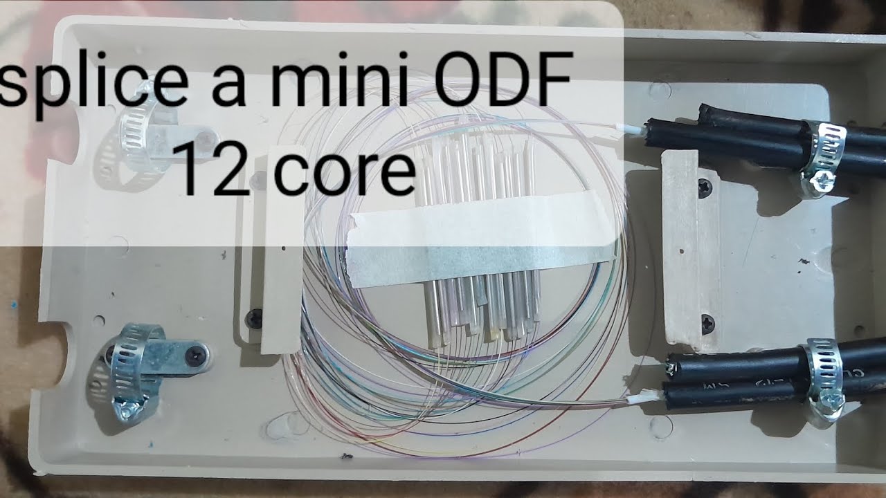 Splice mini ODF |12 core Fiber |FTTH| - YouTube