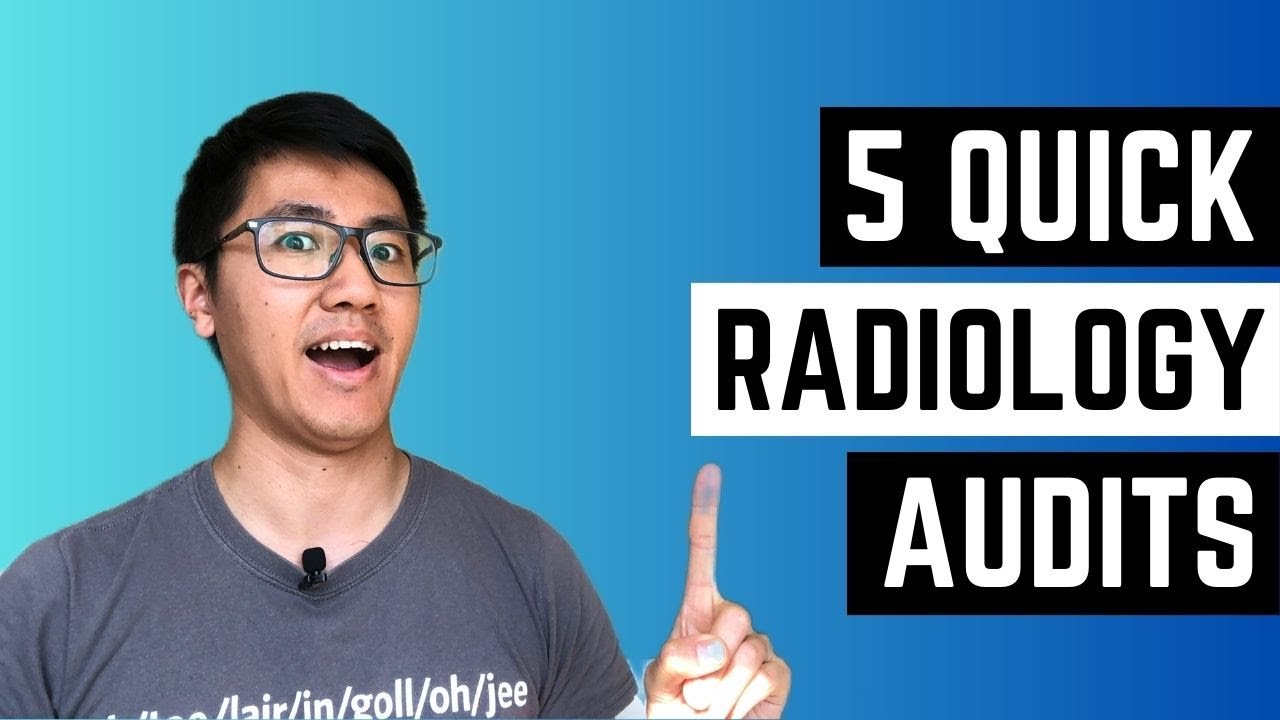 How to do a QUICK radiology audit - YouTube