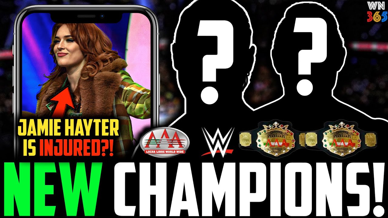 WWE Tag Team WINS AAA TAG TITLES | AEW Jamie Hayter INJURED! | Angle ...