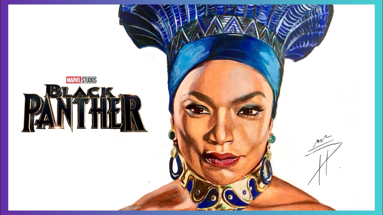 Queen Ramonda - Black Panther | Mixed Medium | Time-Lapse - YouTube
