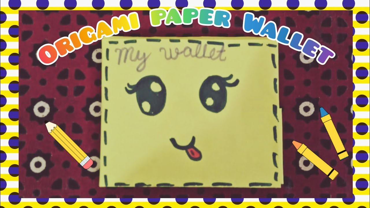 How to make a Paper Wallet | Origami paper wallet | DIY easy ...