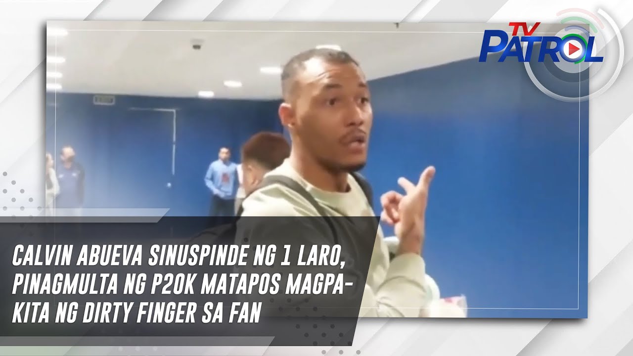 Calvin Abueva sinuspinde ng 1 laro, pinagmulta ng P20k matapos ...