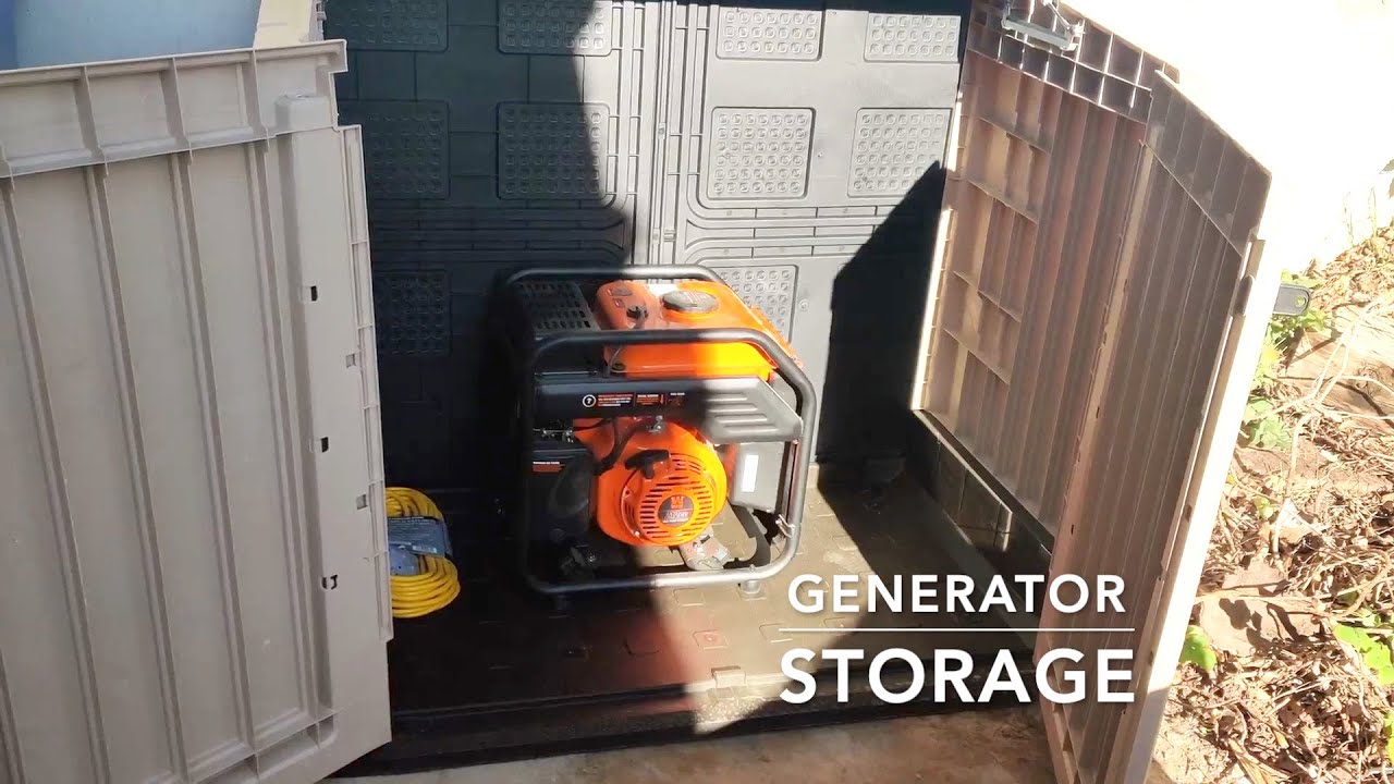 Generator Storage For Home Emergency Preparedness - YouTube