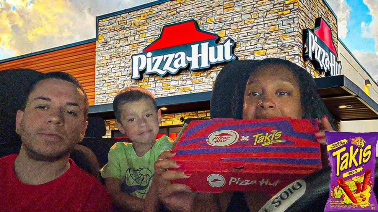 Mukbung Spicy TAKIS Pizza From Pizza Hut - YouTube