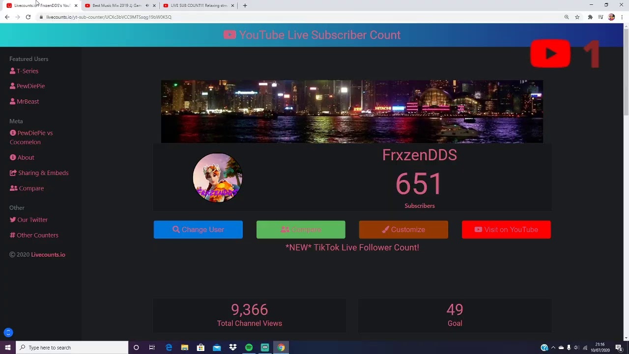 LIVE SUB COUNT!!! Relaxing stream! - YouTube