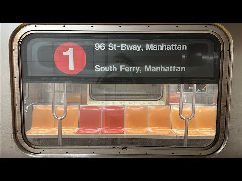 IRT Broadway-7th Avenue Line: R62A (1) Local Train Ride from South Ferry to 96th Street-Broadway