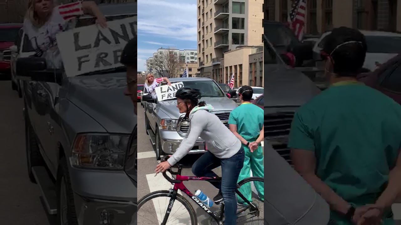 Anti quarantine protesters clash with healthcare workers in Denver ...