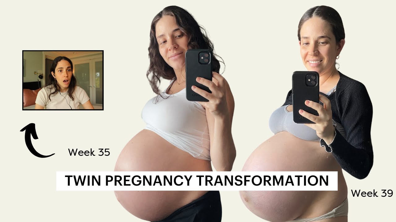 TWIN PREGNANCY TRANSFORMATION: 15-40 Weeks Full-Term Journey | My Reaction 3 Years Later - YouTube