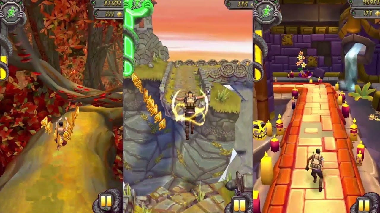 Temple Run 2 Jungle Fall Vs Sky Summit GamePlay Online Vs Spirits Cove ...