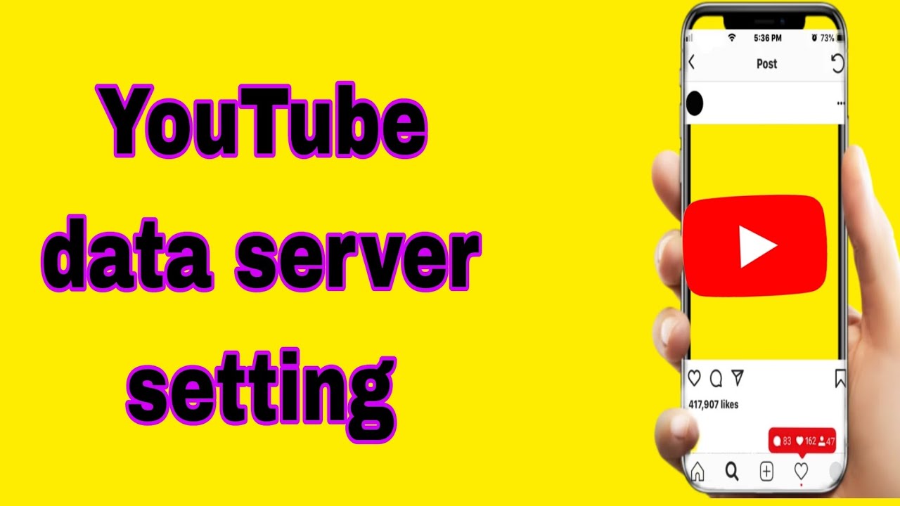 YouTube data server setting - YouTube