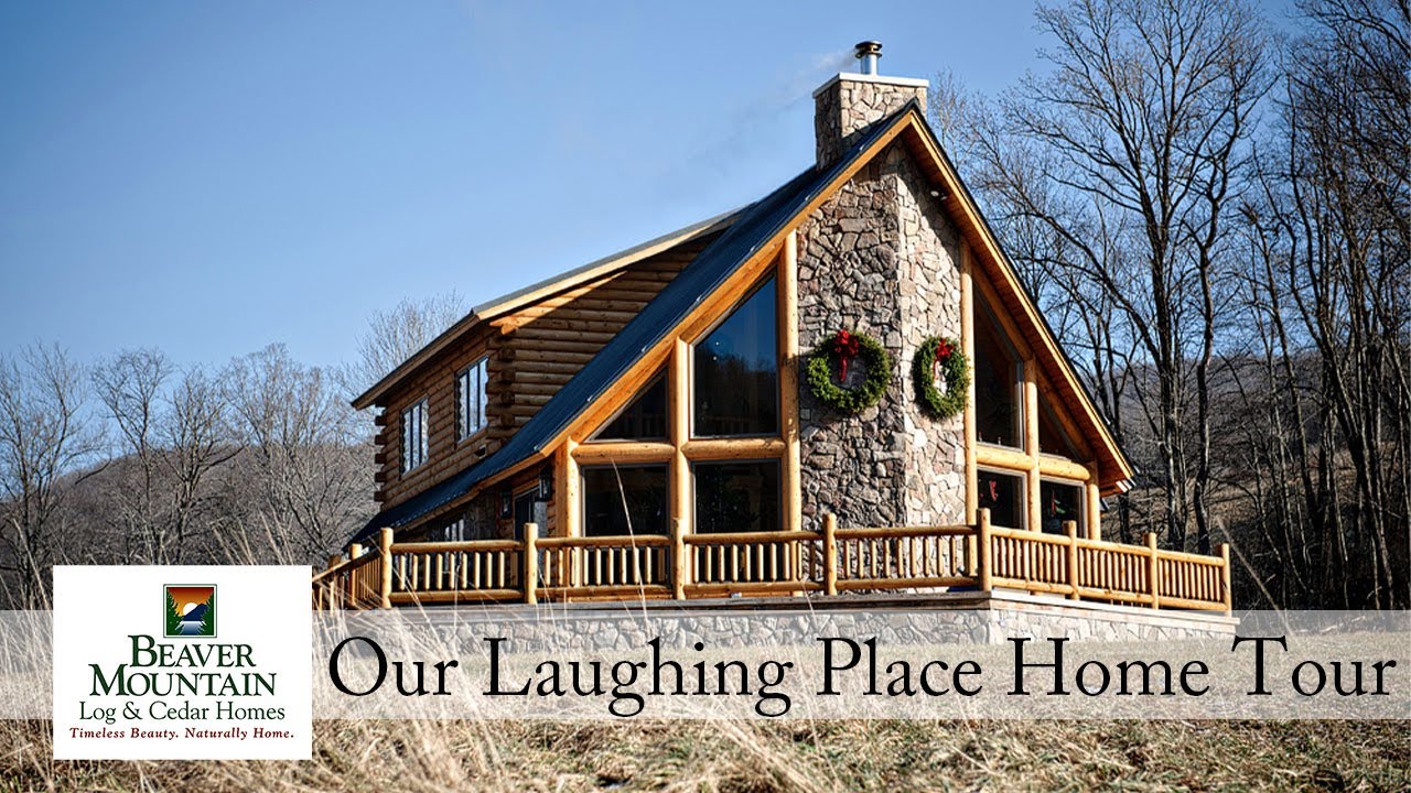 Our Laughing Place Log Home Tour - YouTube