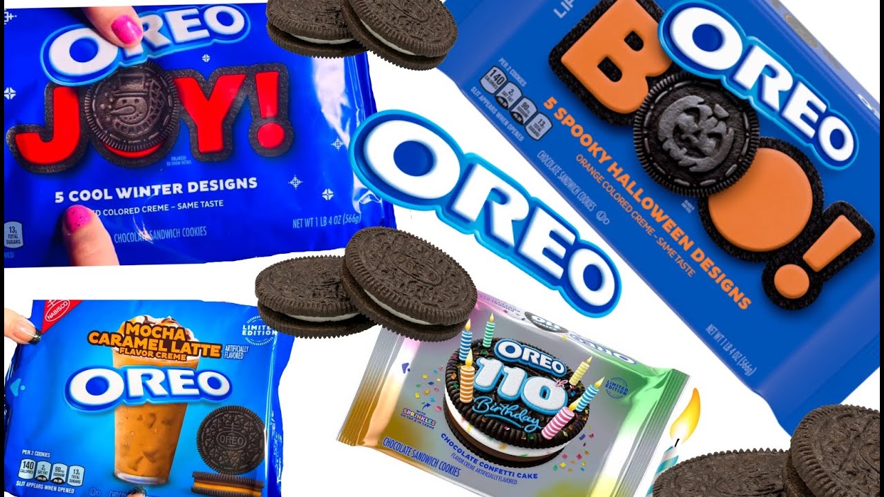 OREO's Limited Edition Cookies Unwrapping Christmas Joy Halloween Boo ...