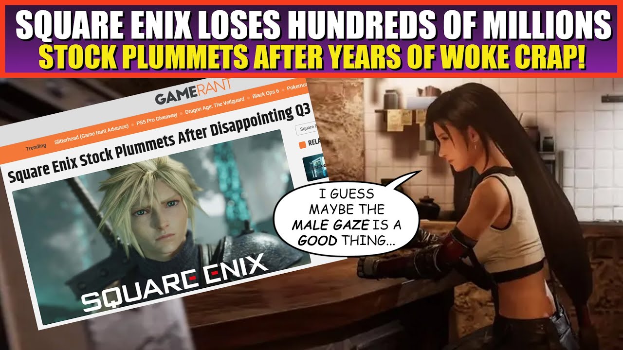 Square Enix Stock PLUMMETS After Years of Woke Content | Gamers Don't ...