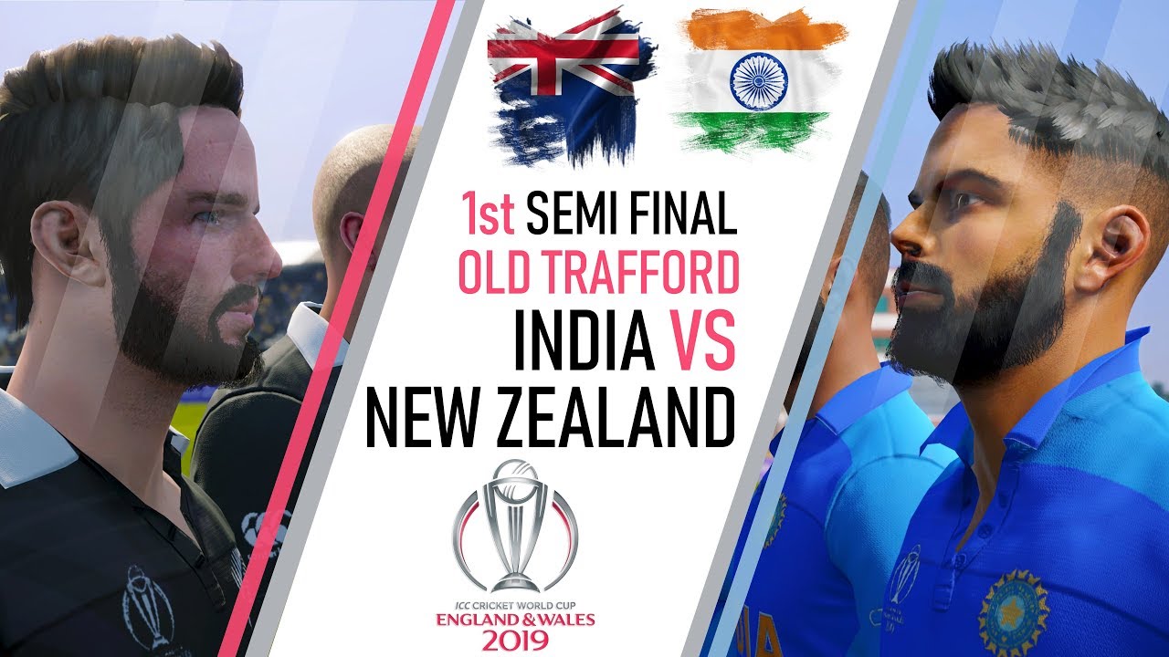 CWC 19 (1st Semi Final) India Vs New Zealand - Cricket 19 Gameplay ...