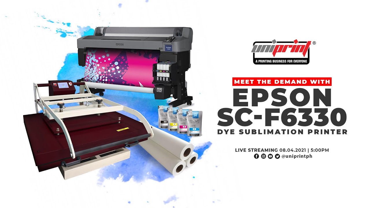 FB LIVESTREAMING: EPSON SC F6330 Dye Sublimation Printer - YouTube