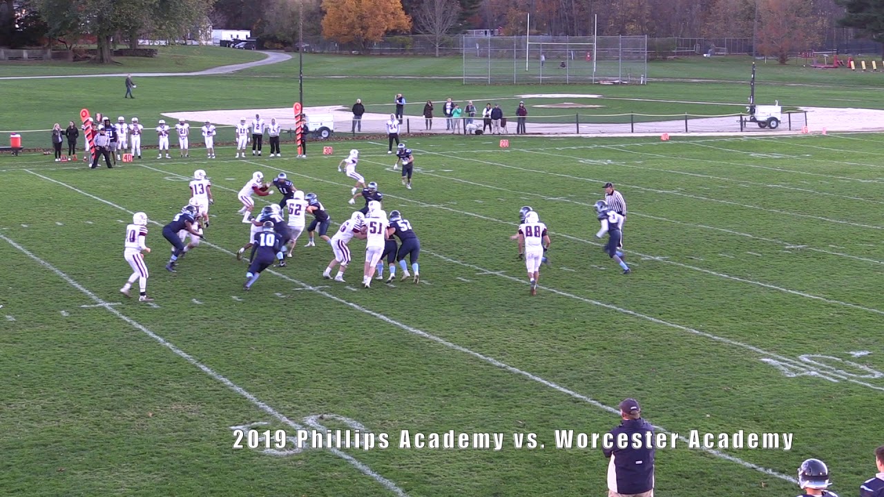 2019 Phillips Academy Andover Football vs Worcester Academy - YouTube