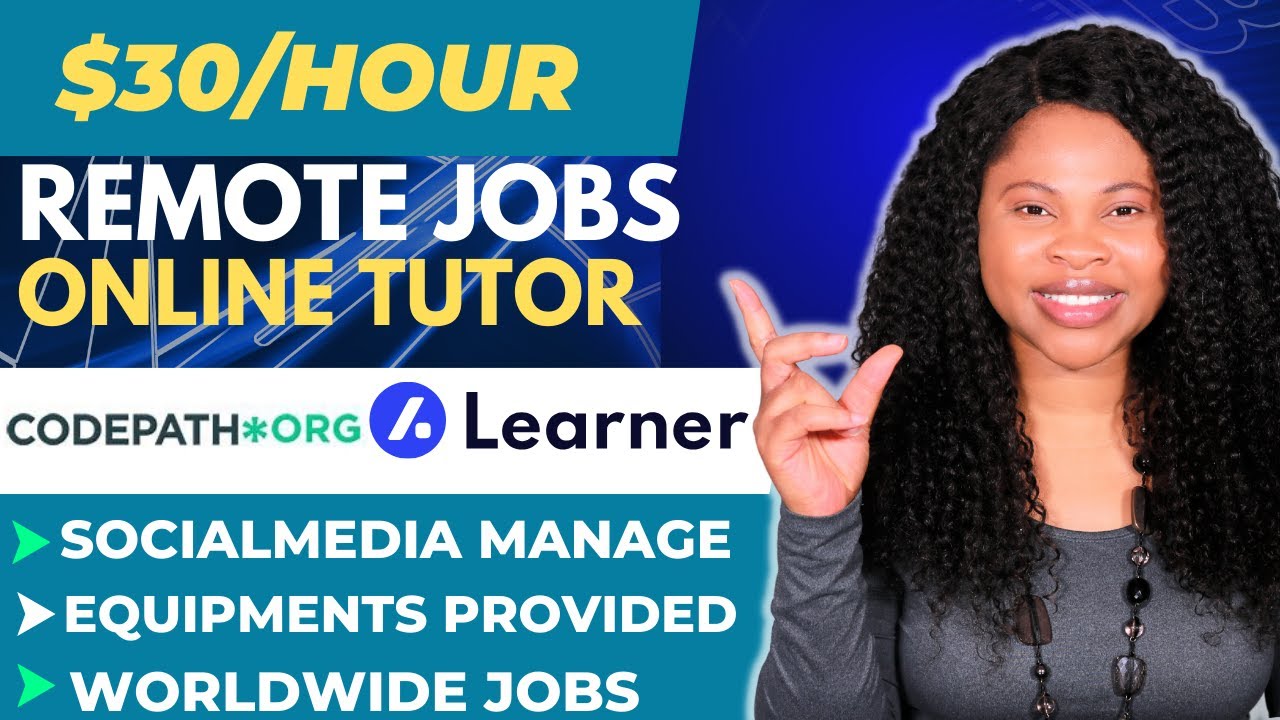 Remote Jobs Hiring Right Now | Online Tutor, Social media manager ,Free ...