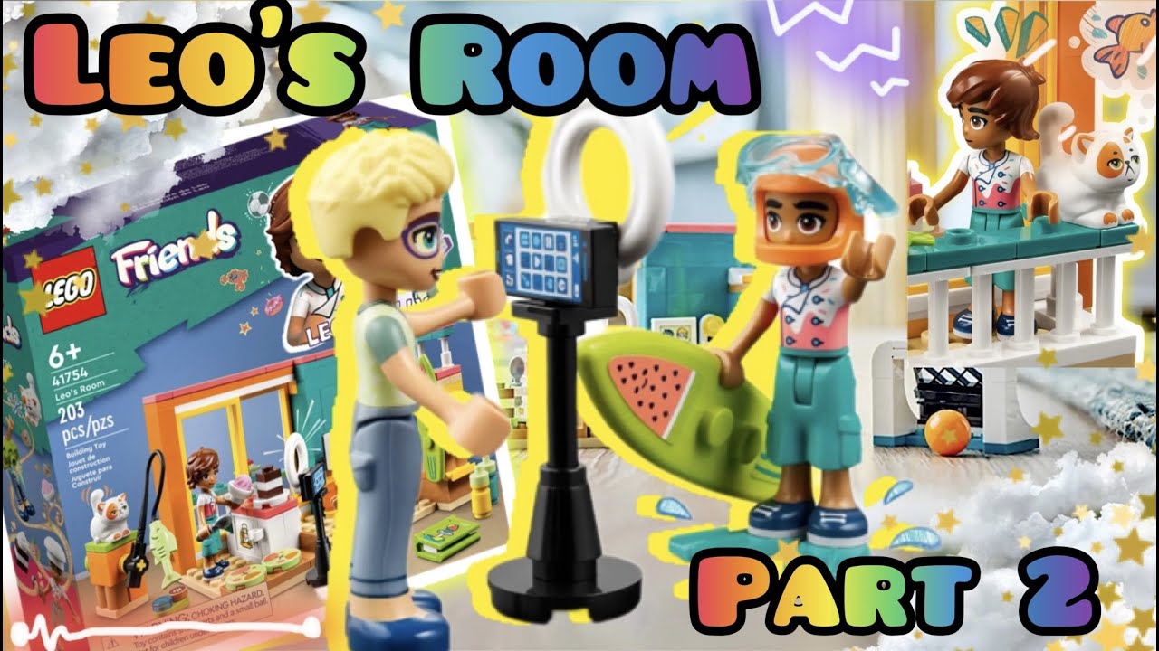 LEGO Grumpy Cat and his friends Leo & Olly / Leo's Room | Lego Friends ...