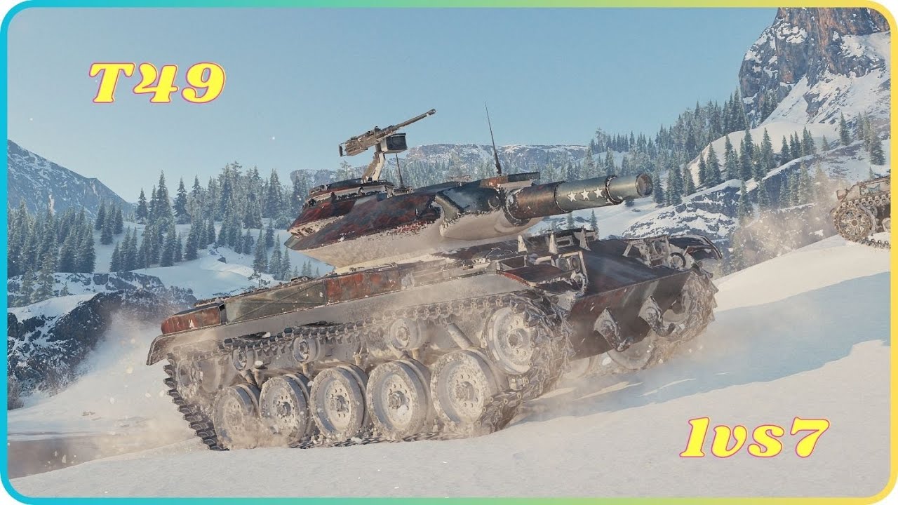 T49 1vs7 amazing carry. World of Tanks Top Replays. - YouTube