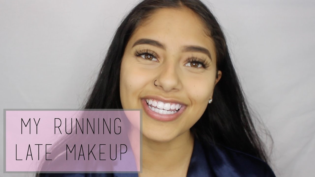 My Running Late Makeup♡ - YouTube