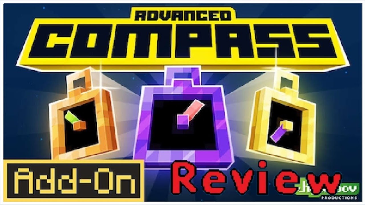 Minecraft Bedrock addon mod review Advanced Compass - YouTube