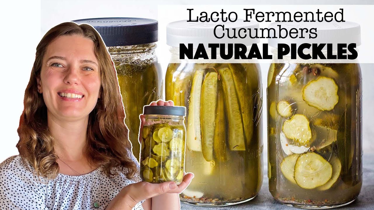 Natural Pickles - Lacto Fermented Cucumbers - YouTube