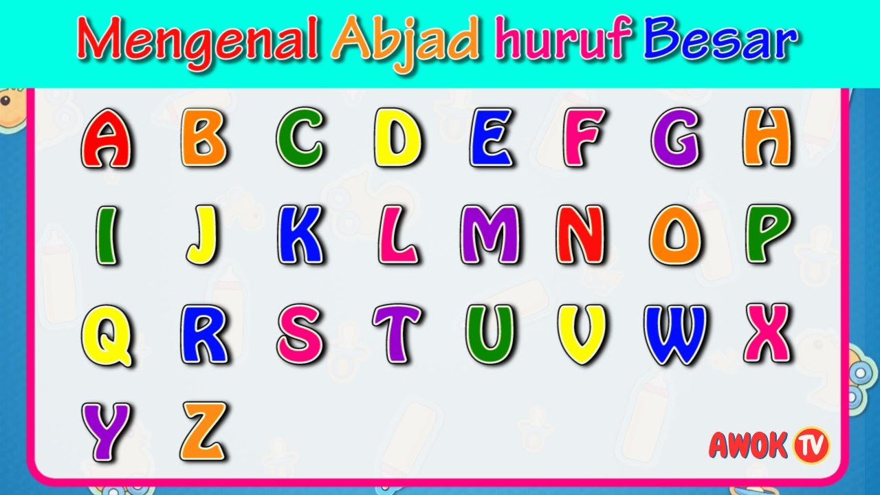 Belajar Membaca Huruf Abjad ABC | Mengenal Huruf Besar - YouTube