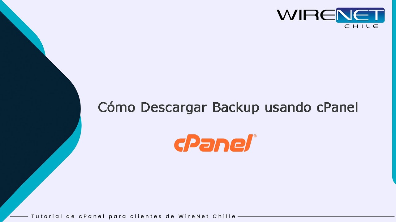 Cómo Descargar Backup usando cPanel - YouTube