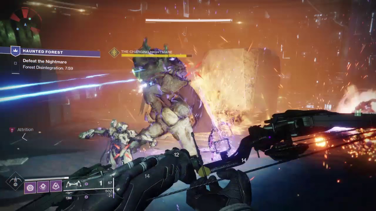 Destiny 2: Completing Wave 7 of Haunted Forest - YouTube