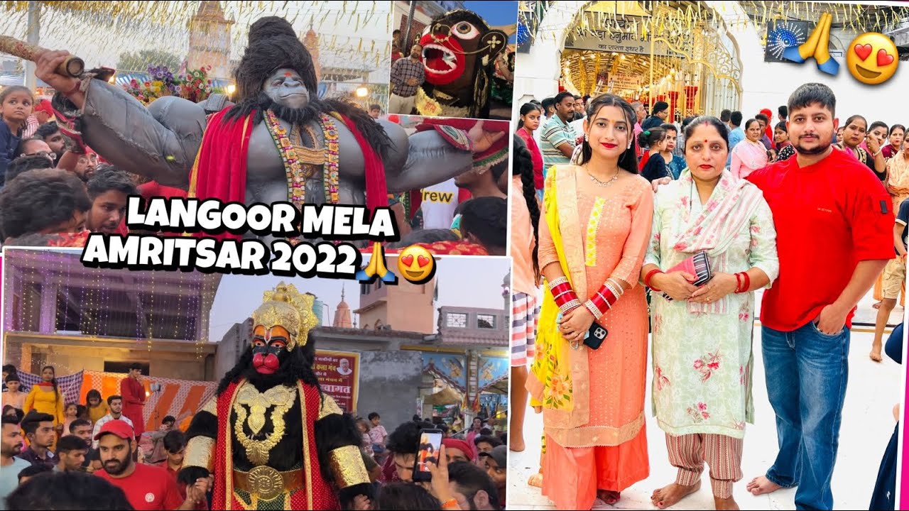 Langoor Mela Amritsar 2022 😍🙏🏻 | Durgiana Mandir | Biggest Ravan In ...