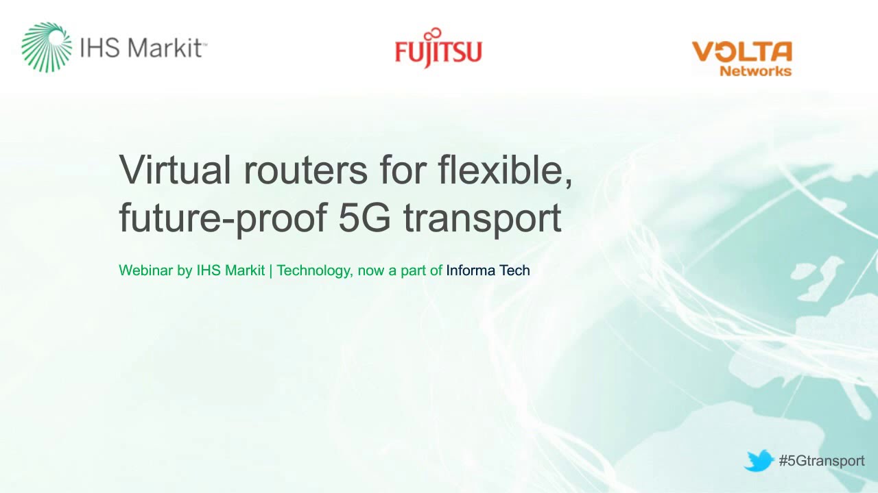 Virtual routers for flexible, future-proof 5G transport - YouTube