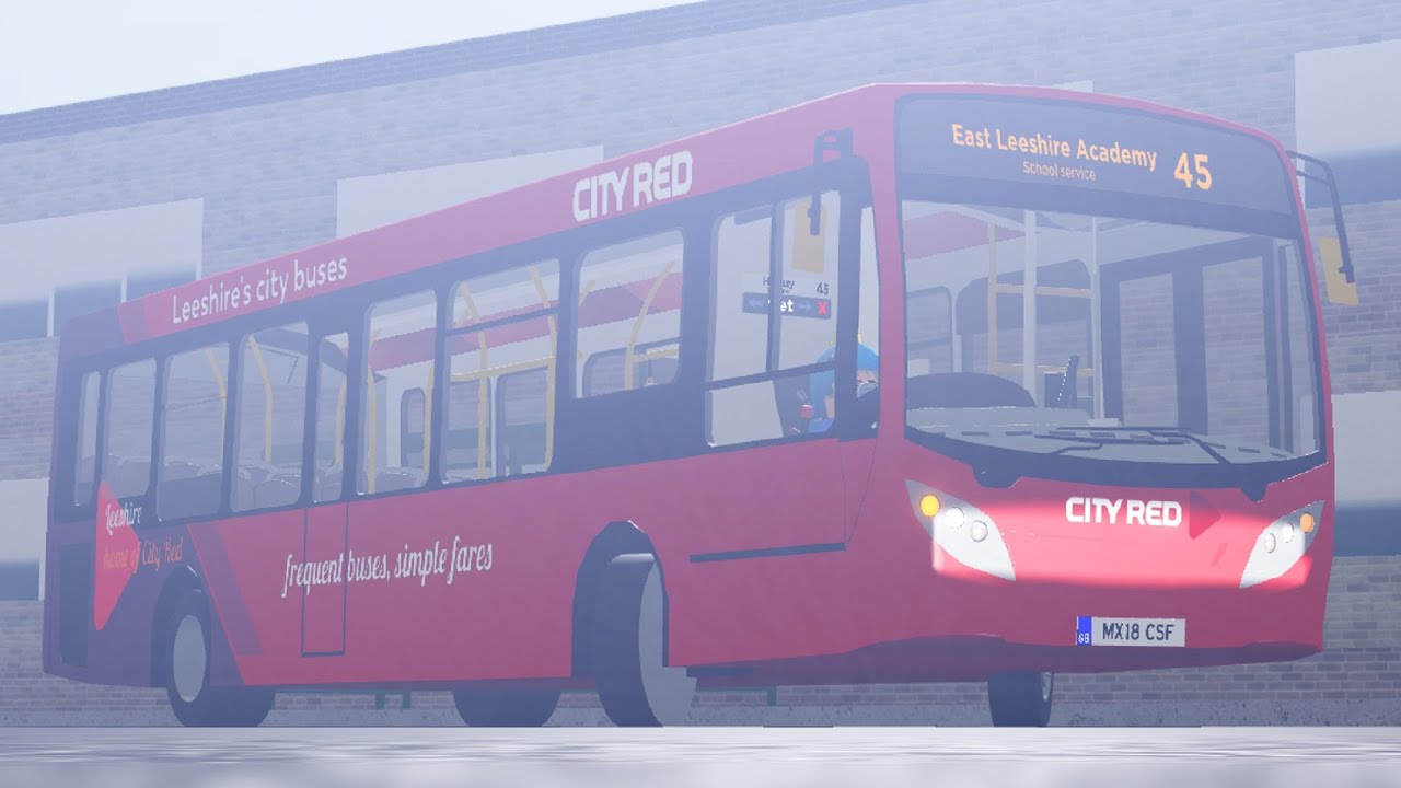 Leeshire Bus Simulator V2.7.5 (Roblox) | Compass Bus "City Red" ADL ...