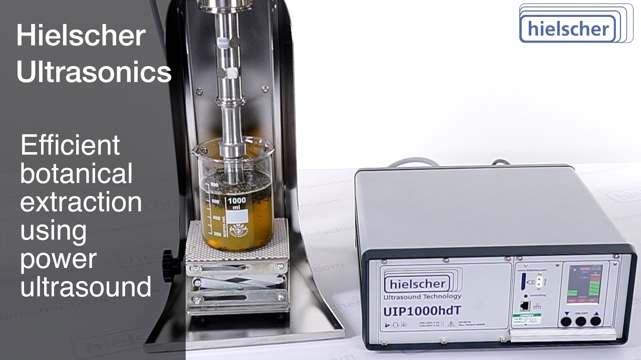 Ultrasonic Extraction of Botanicals - 1000 Watts Sonicator Hielscher ...