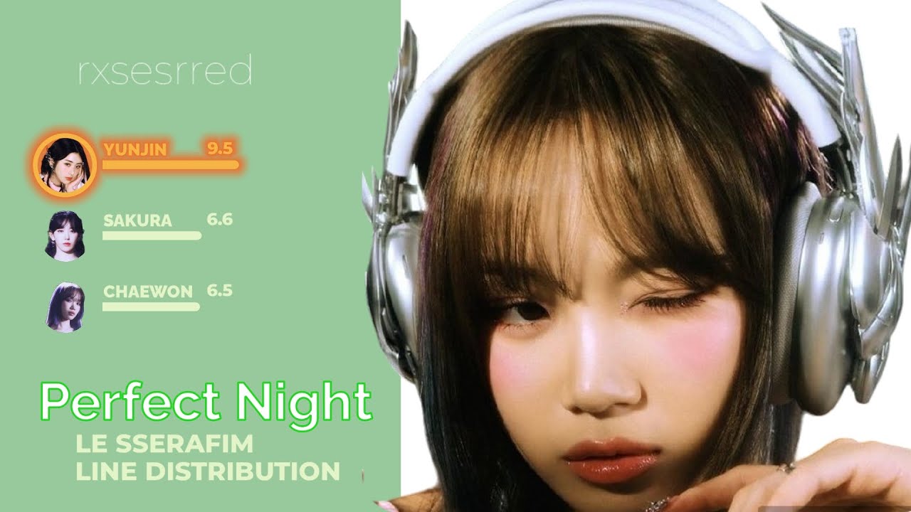 Perfect Night - Le Sserafim | Line Distribuion | rxsesrred #kpop # ...