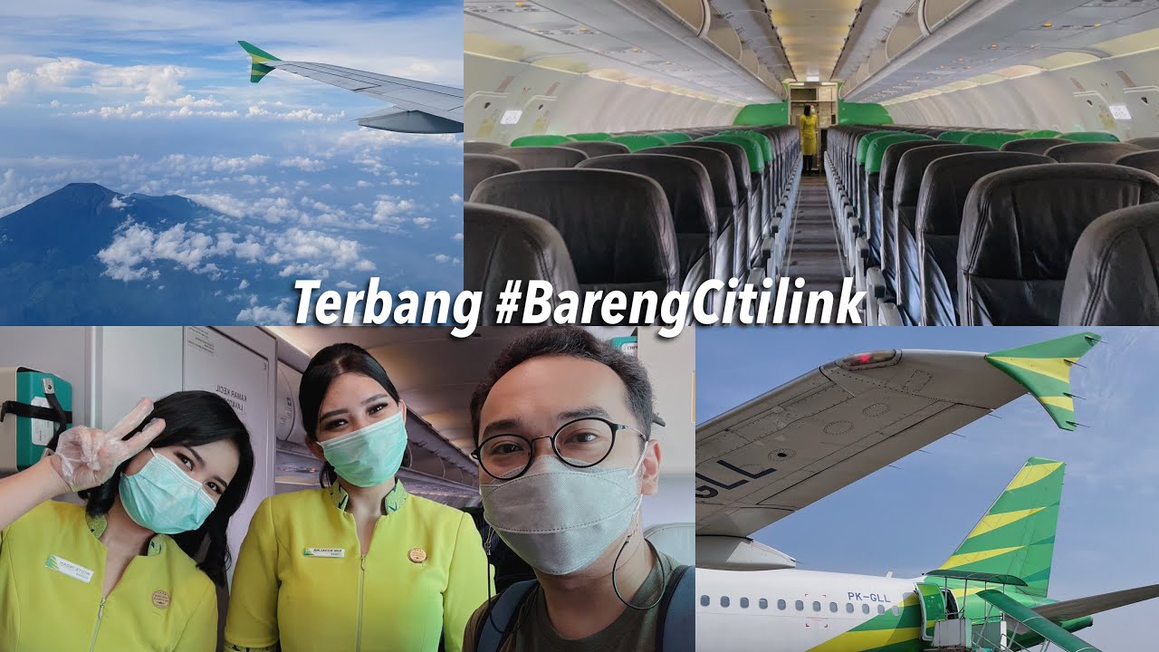 Terbang Naik Airbus A320 CITILINK dari Bali ke Bandung - YouTube