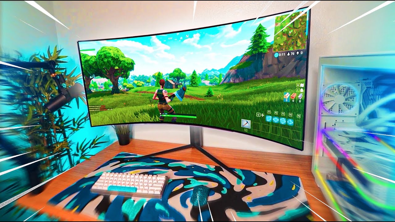 BROKE vs ULTIMATE Gaming Setup... (ft. LG UltraGear OLED) - YouTube