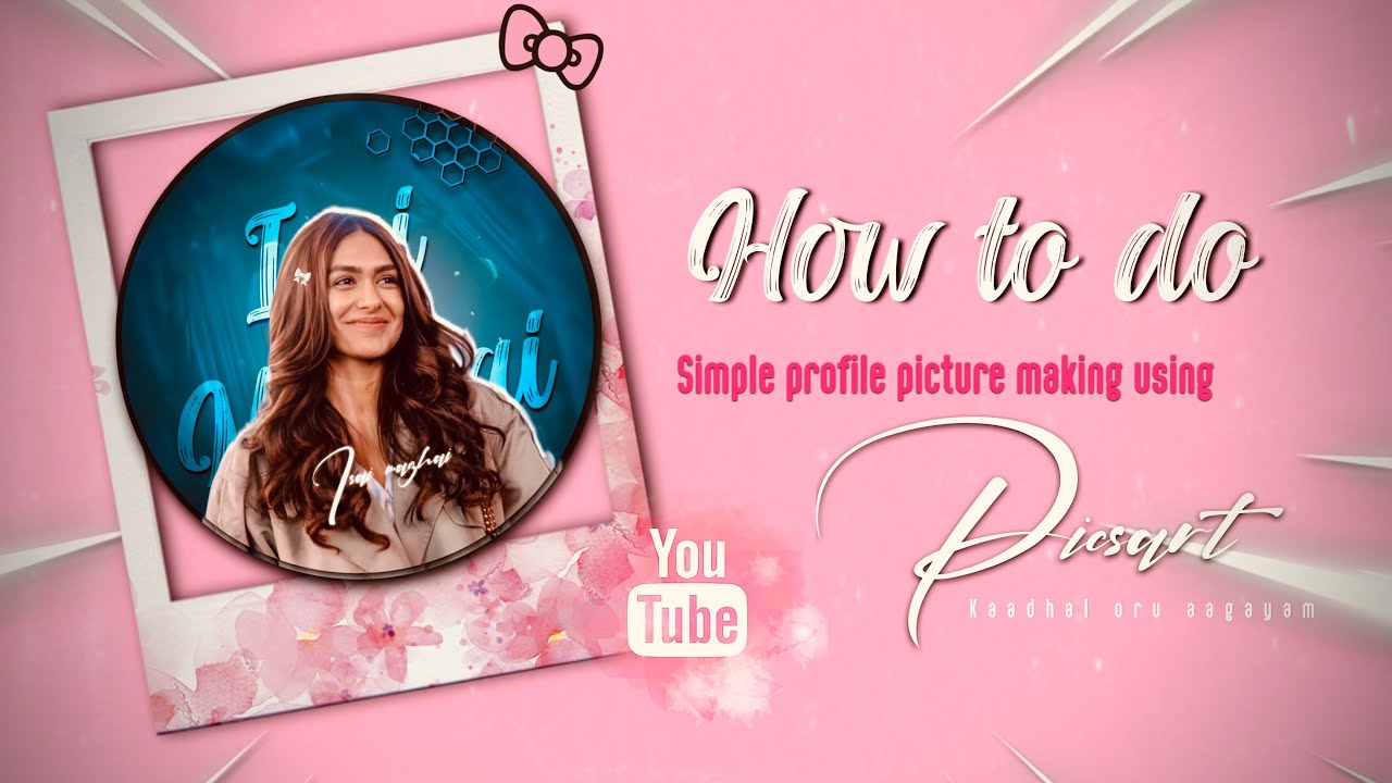 How to make simple dp || using picsart 🦋 - YouTube