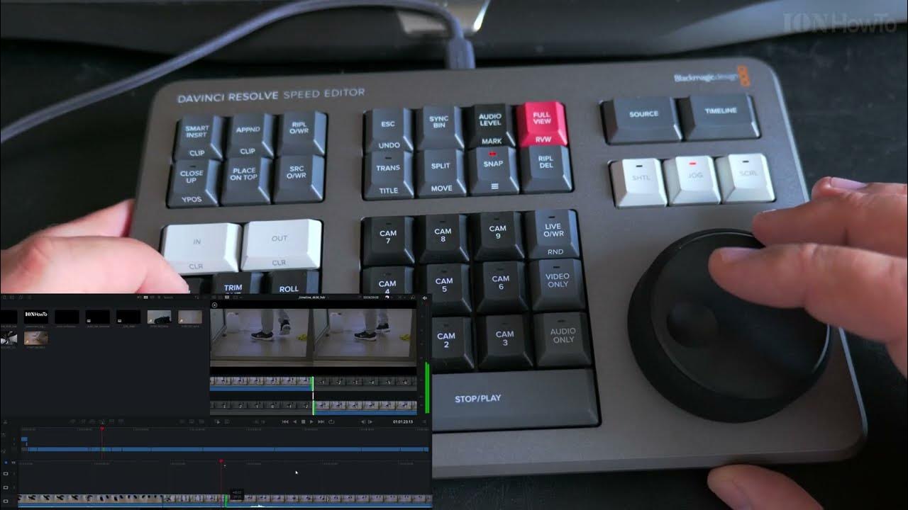 DaVinci Resolve Speed Editor First Cut - YouTube