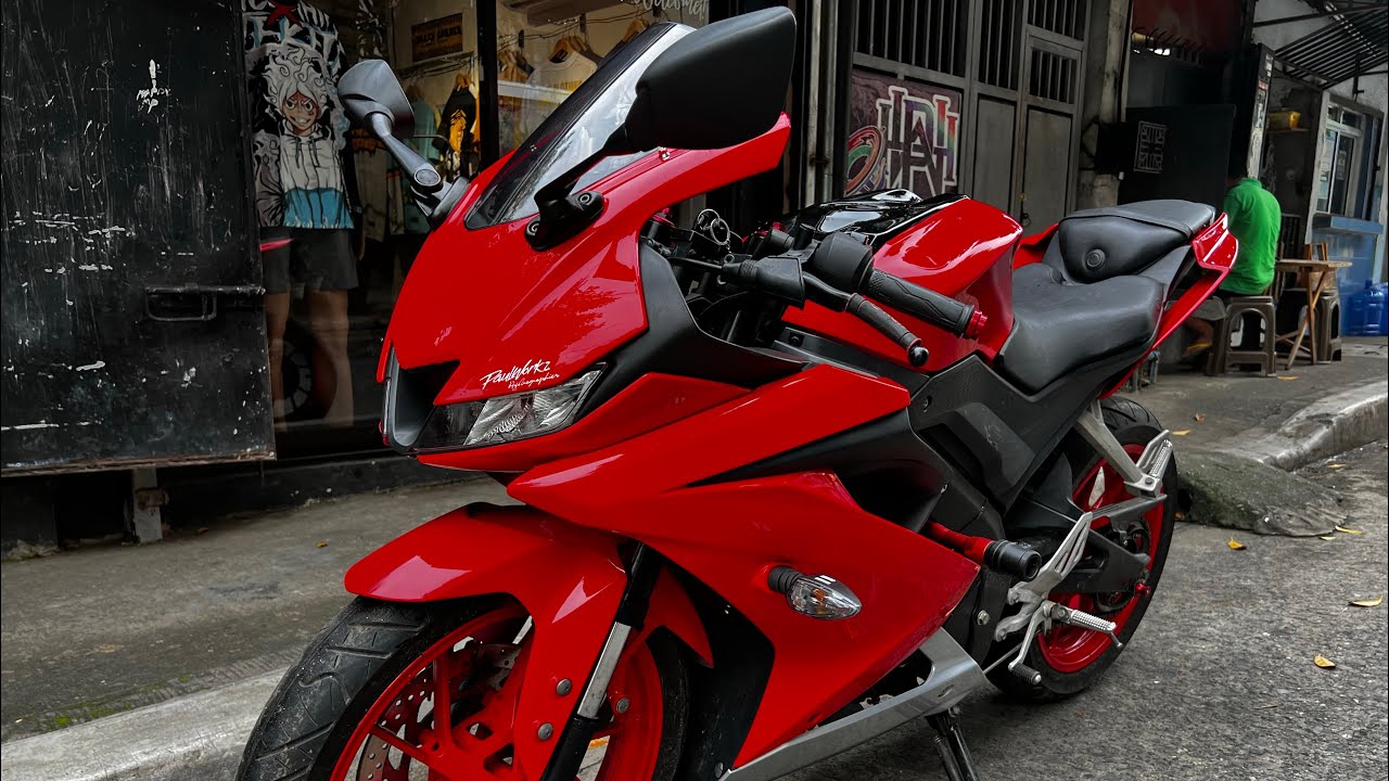 R15 Repaint Ferrari Red Color - YouTube