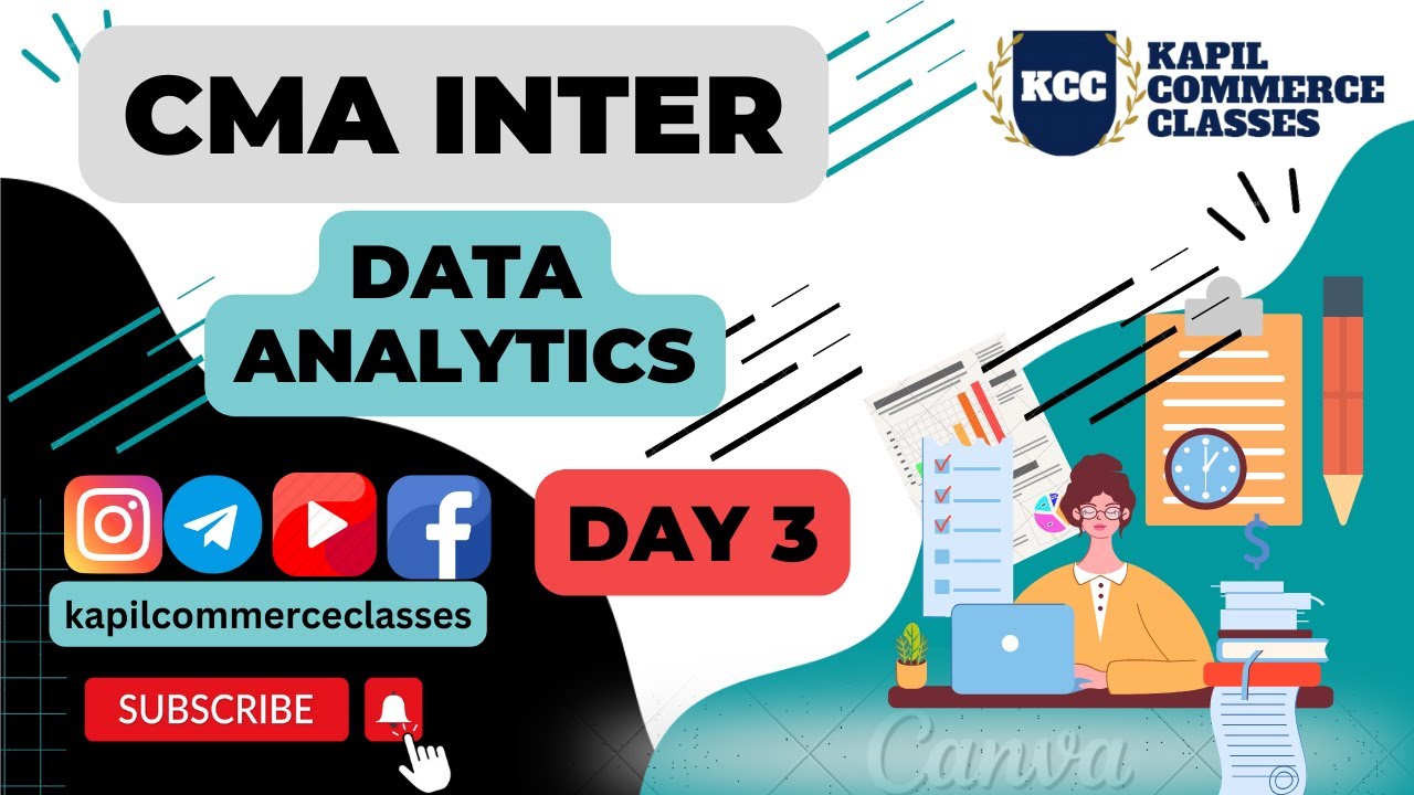 CMA Inter: Data Analytics Marathon Revision Day 3 - YouTube