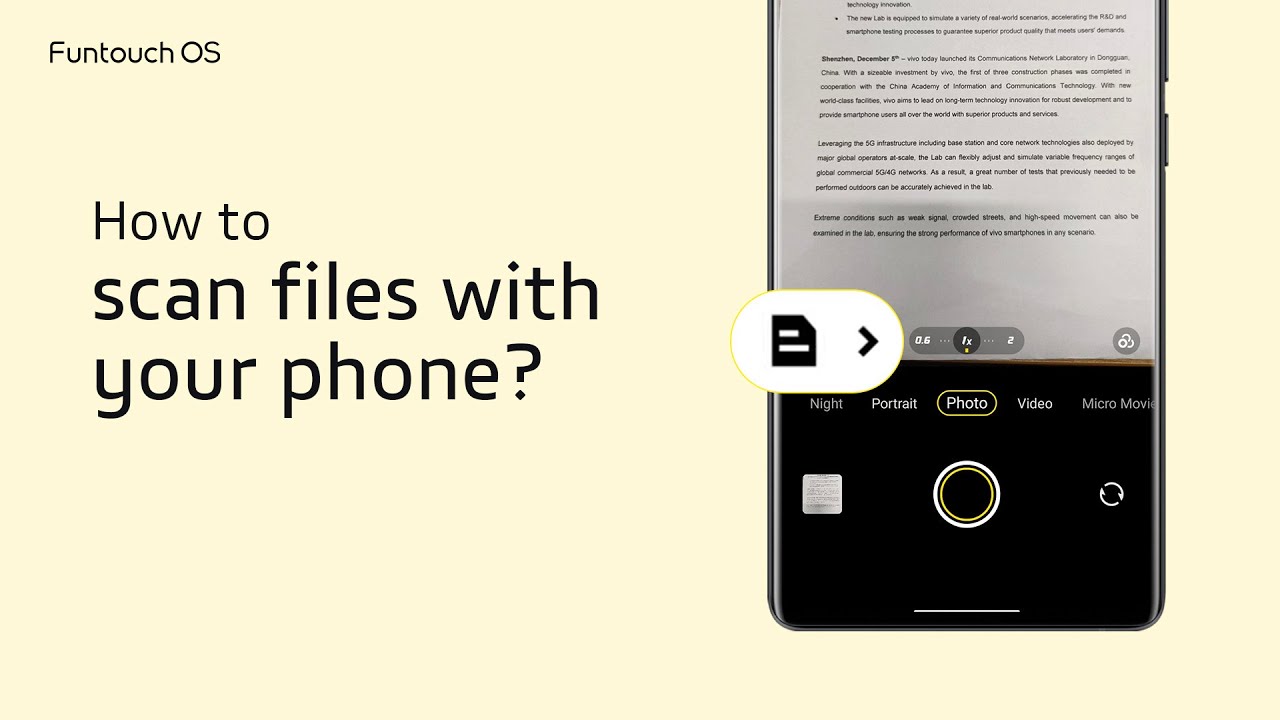 How to scan flies with your phone? | Funtouch OS - YouTube