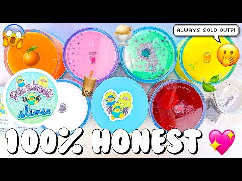 $120 PARAKEET SLIMES REVIEW FAMOUS TIKTOK & INSTAGRAM SLIME SHOP 💖 100% Honest