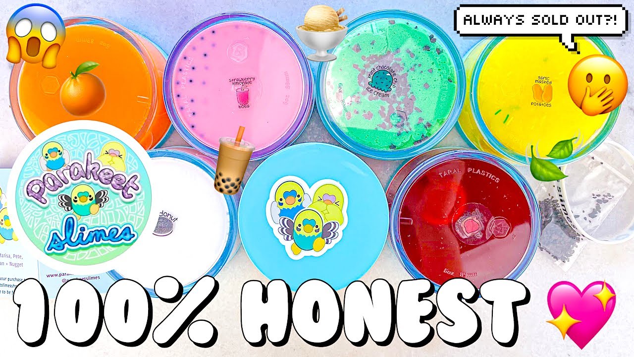$120 PARAKEET SLIMES REVIEW FAMOUS TIKTOK & INSTAGRAM SLIME SHOP 💖 100% ...