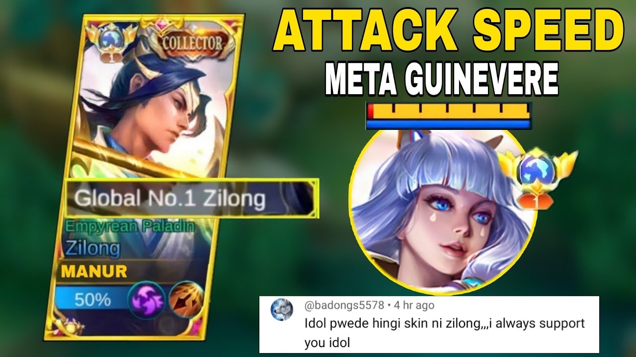 META GUINEVERE CAN'T REACT TO THIS ZILONG 10X SPEED DAMAGE!😳 (ATTACK SPEED VS ATTACK SPEED ...