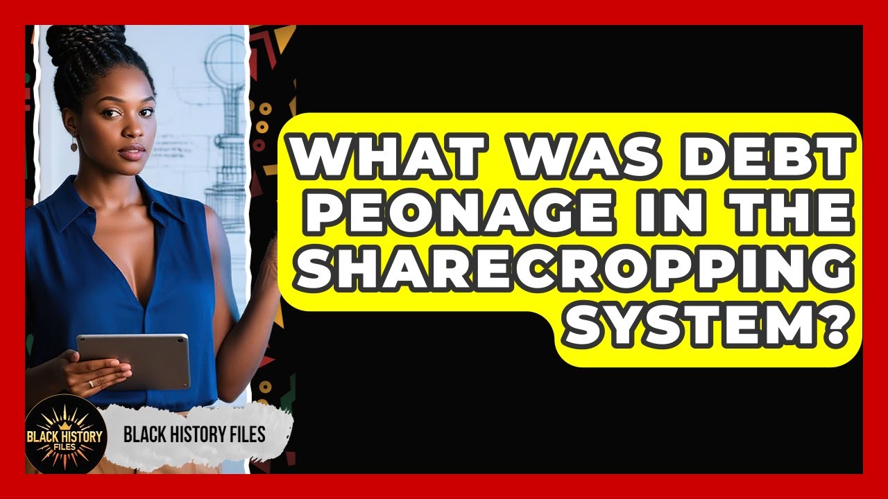 What Was Debt Peonage In The Sharecropping System? - Black History ...