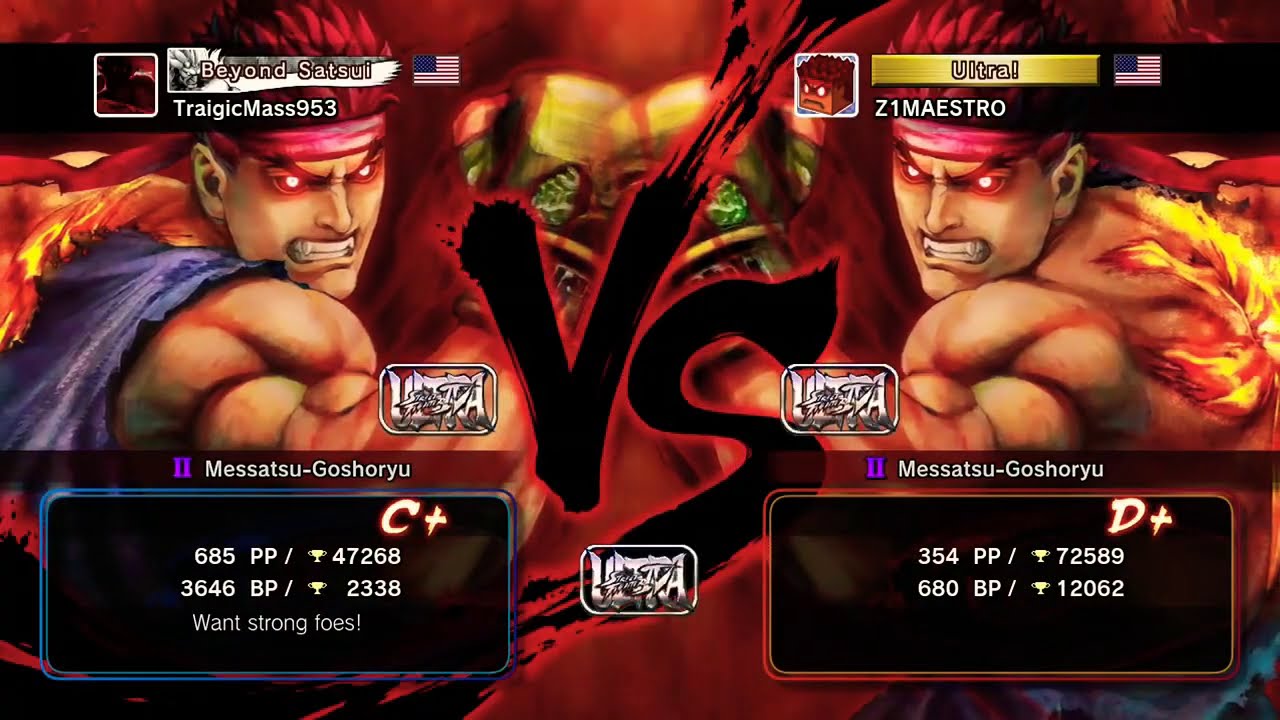 super street fighter 4 evil Ryu vs evil Ryu raging demon clash - YouTube